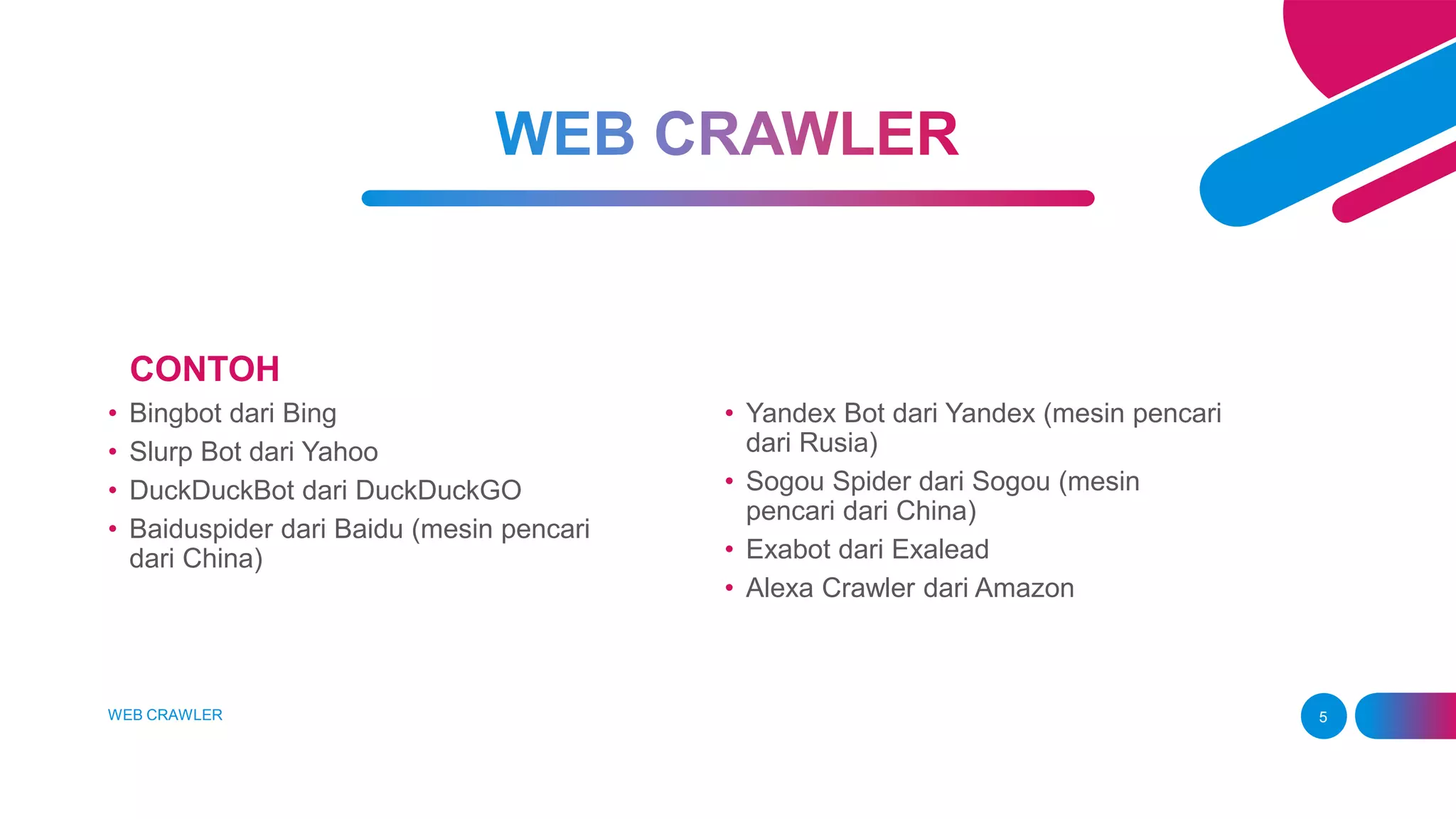 Web crawler 2 ia01_kelompok1_ | PPTX