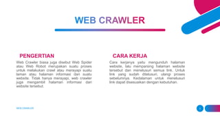 Web crawler 2 ia01_kelompok1_ | PPTX