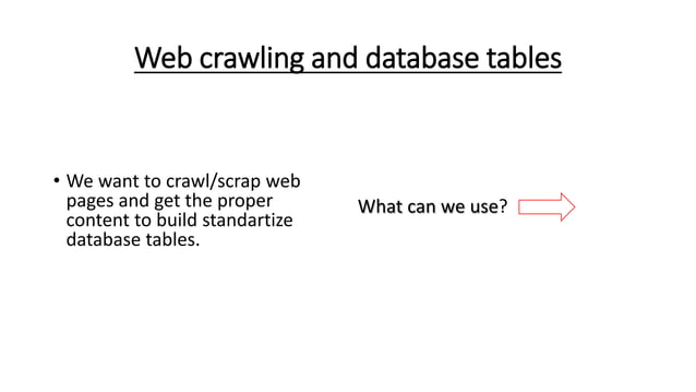 Web crawling scraping | PPT