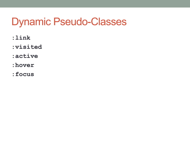 WEBD 162: Box Model, Pseudo-Classes and Pseudo-Elements | PPTX | Web ...