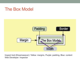 WEBD 162: Box Model, Pseudo-Classes and Pseudo-Elements | PPTX