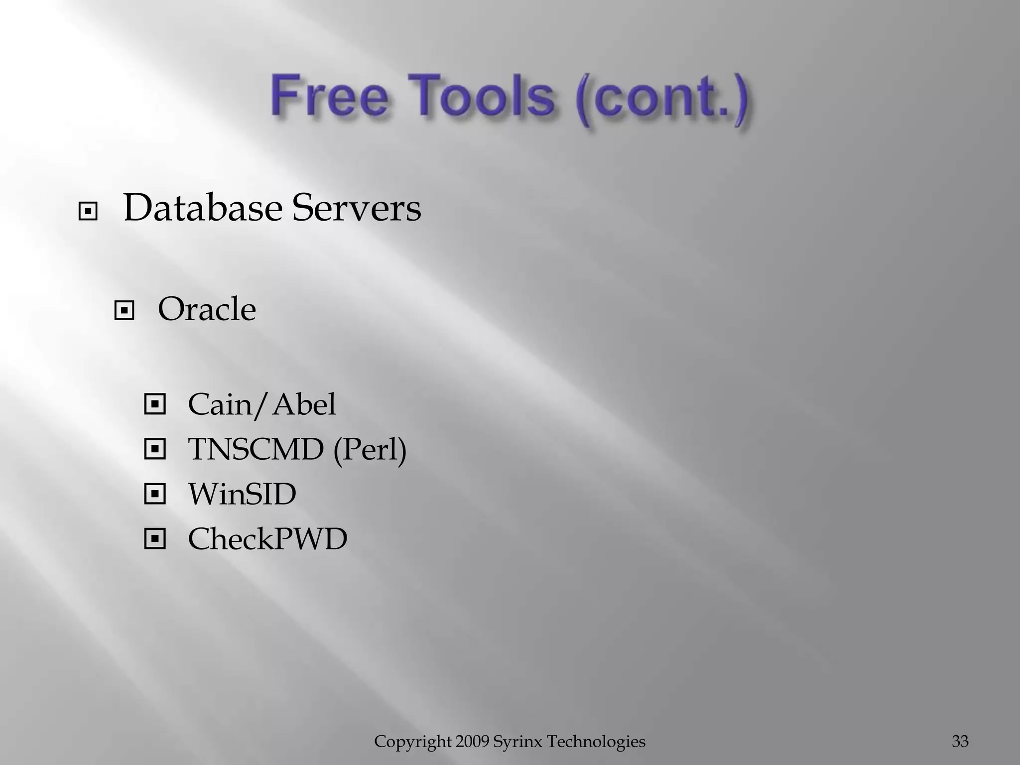 Web Database Server Best Practices | PPTX