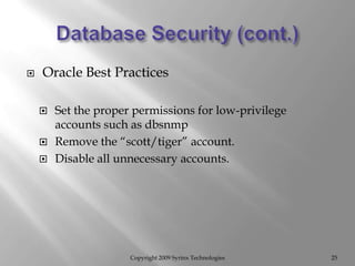 Web Database Server Best Practices | PPT