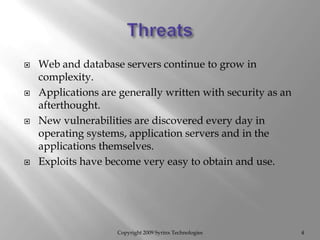 Web Database Server Best Practices | PPT