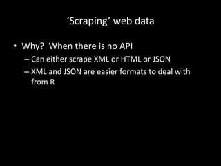 Web data from R | PPT