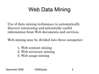 Web data mining | PPT