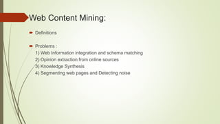 Web data mining | PPT