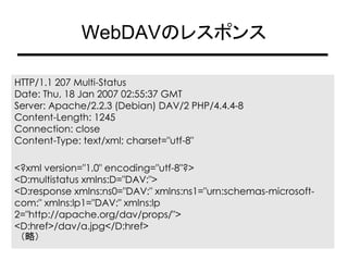 WebDAV as Web API | PDF