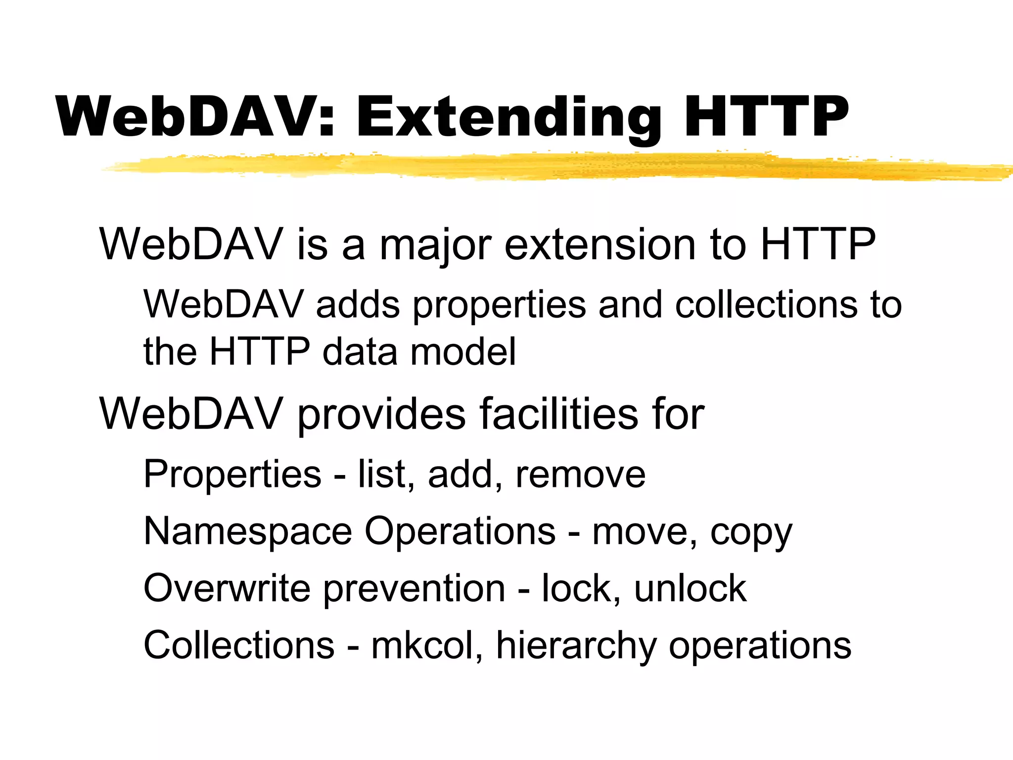 What is WebDAV - uploaded by Murali Krishna Nookella | PPT