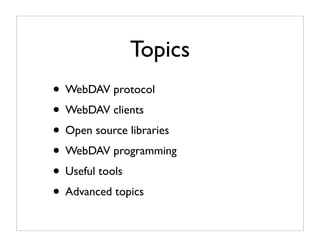 WebDAV - April 15 2008 | PDF | Web Design and HTML | Internet