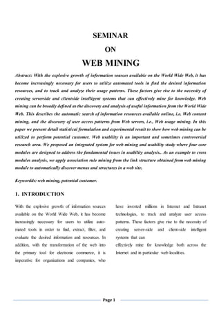 Web Mining | PDF