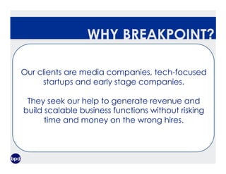 Breakpoint Digital overview 1-2014 | PPT