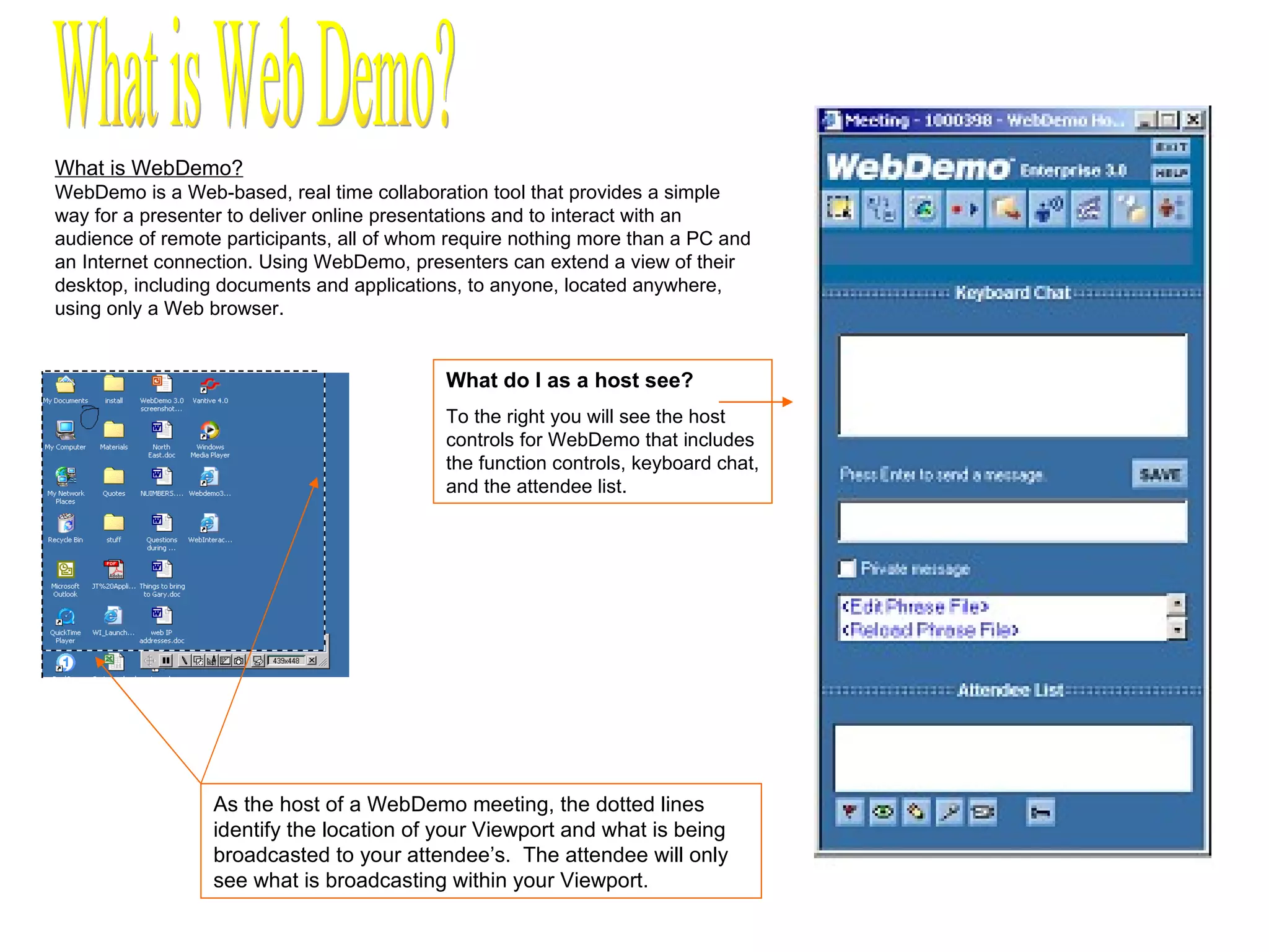 Web demo 3.0 screenshots | PPT | Web Conferencing | Computer Software ...