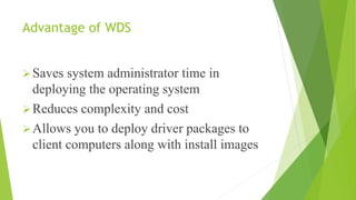 WDS | PPTX | Operating Systems | Computer Software and Applications