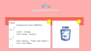 Basics of Web Designing Languages | PPT