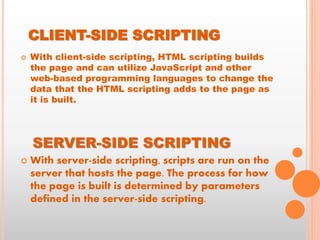 Static and Dynamic webpage | PPTX