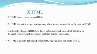 OVER VIEW OF WEB DESIGNING | PPT