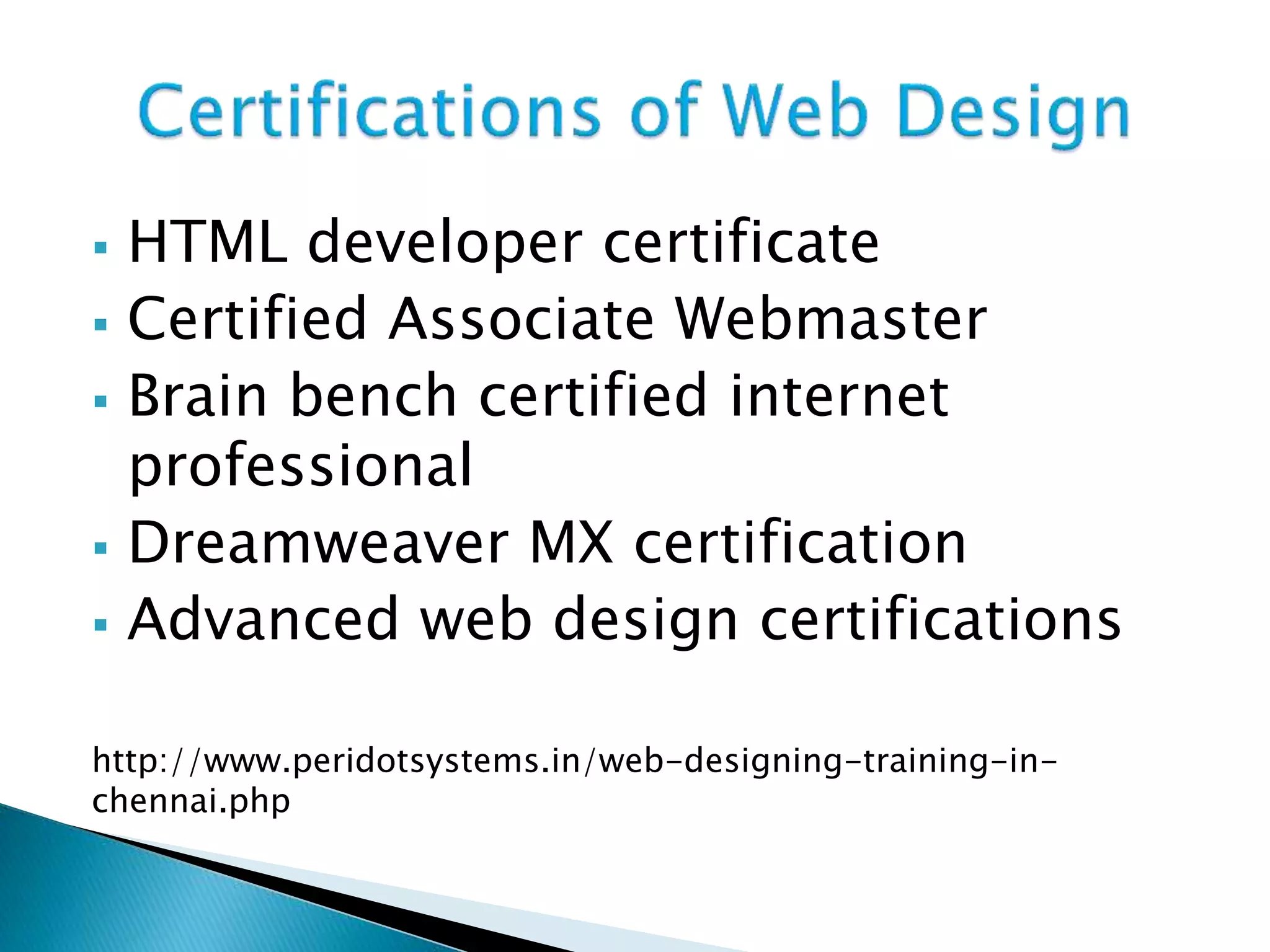 Webdesign training | PPTX