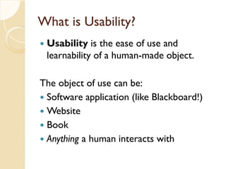 Web design , accessibility, and usability tips in Blackboard | PPT