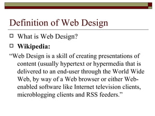 Web design basics | PPT