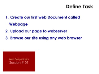 Web design basics 1 | PPTX | Web Design and HTML | Internet