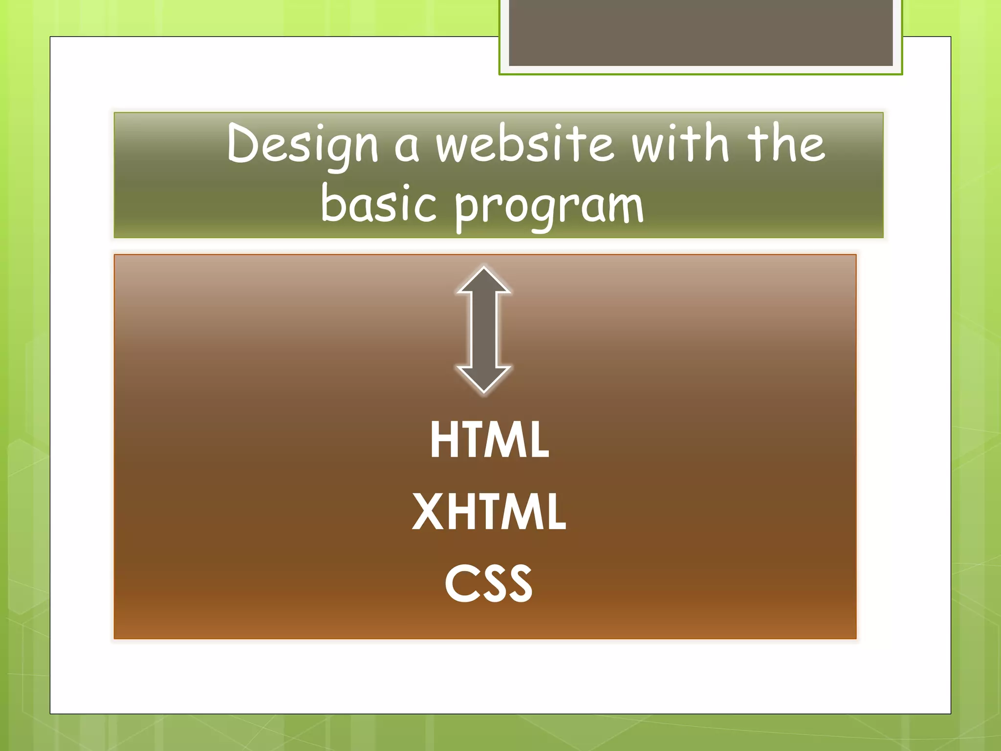 Web designer programs | PPTX