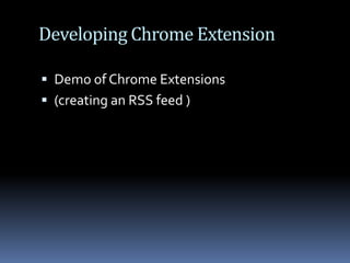 CMS & Chrome Extension Development | PPTX | Web Development | Internet