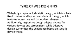 WEB DESIGNING course in chandigarh | PPT