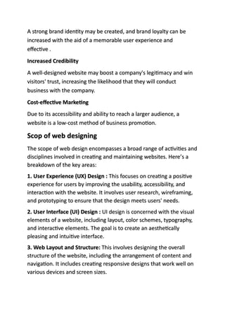 Web designing course in chandigarh | PDF | Web Development | Internet