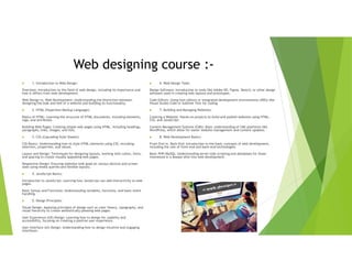 WEB DESIGINNF COURSE FOR EXCELLENCE TECHNOLOGY IN HAM | PPT