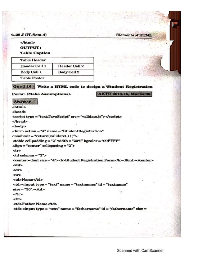 Web Designing aktu engineering electronics | PDF