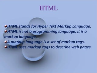 Web designing avdhesh | PPTX | Web Design and HTML | Internet