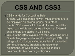 Web designing and development | PPTX