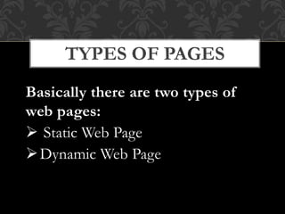 Web designing and development | PPTX