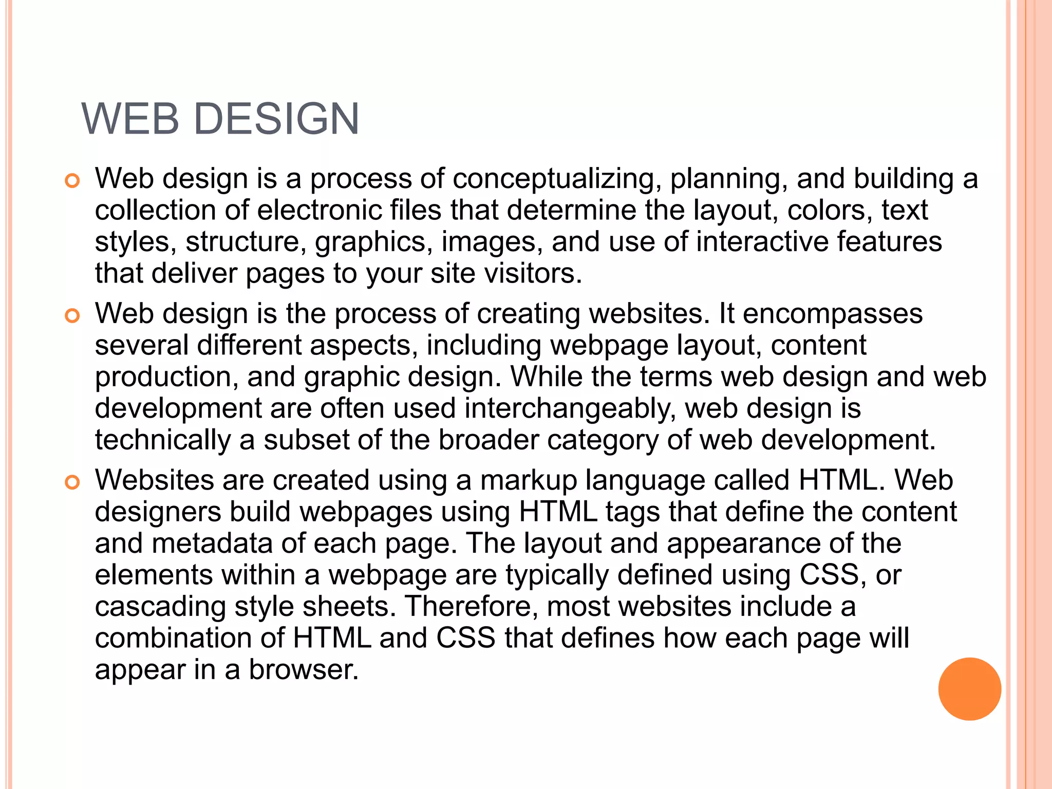 Web designing final ppt | PPTX