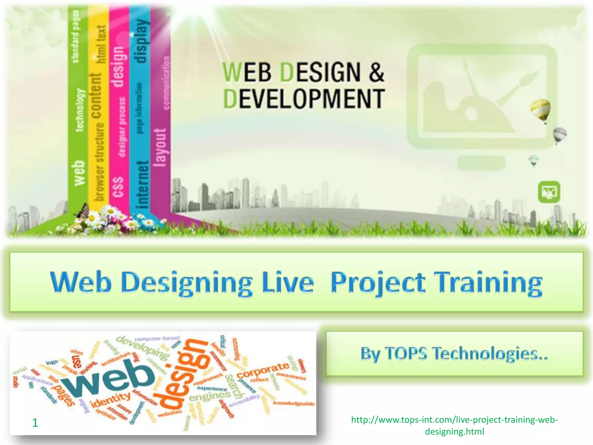 Web designing live project training | PPT