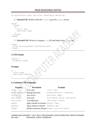 WEB DESIGNING NOTES for students and beginners .pdf
