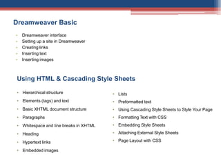 Web designing training | PPTX