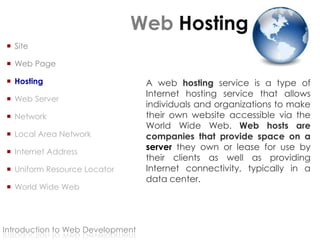Web design intro | PPTX