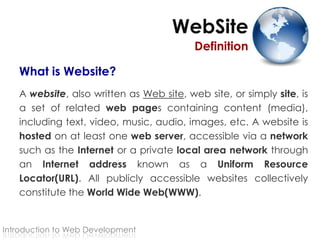 Web design intro | PPTX