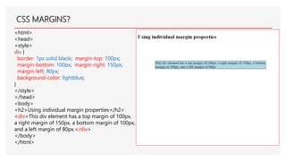 WEBSITE DESIGN AND DEVELOPMENT WITH CASCADING STYLE SHEETS(CSS) | PPTX