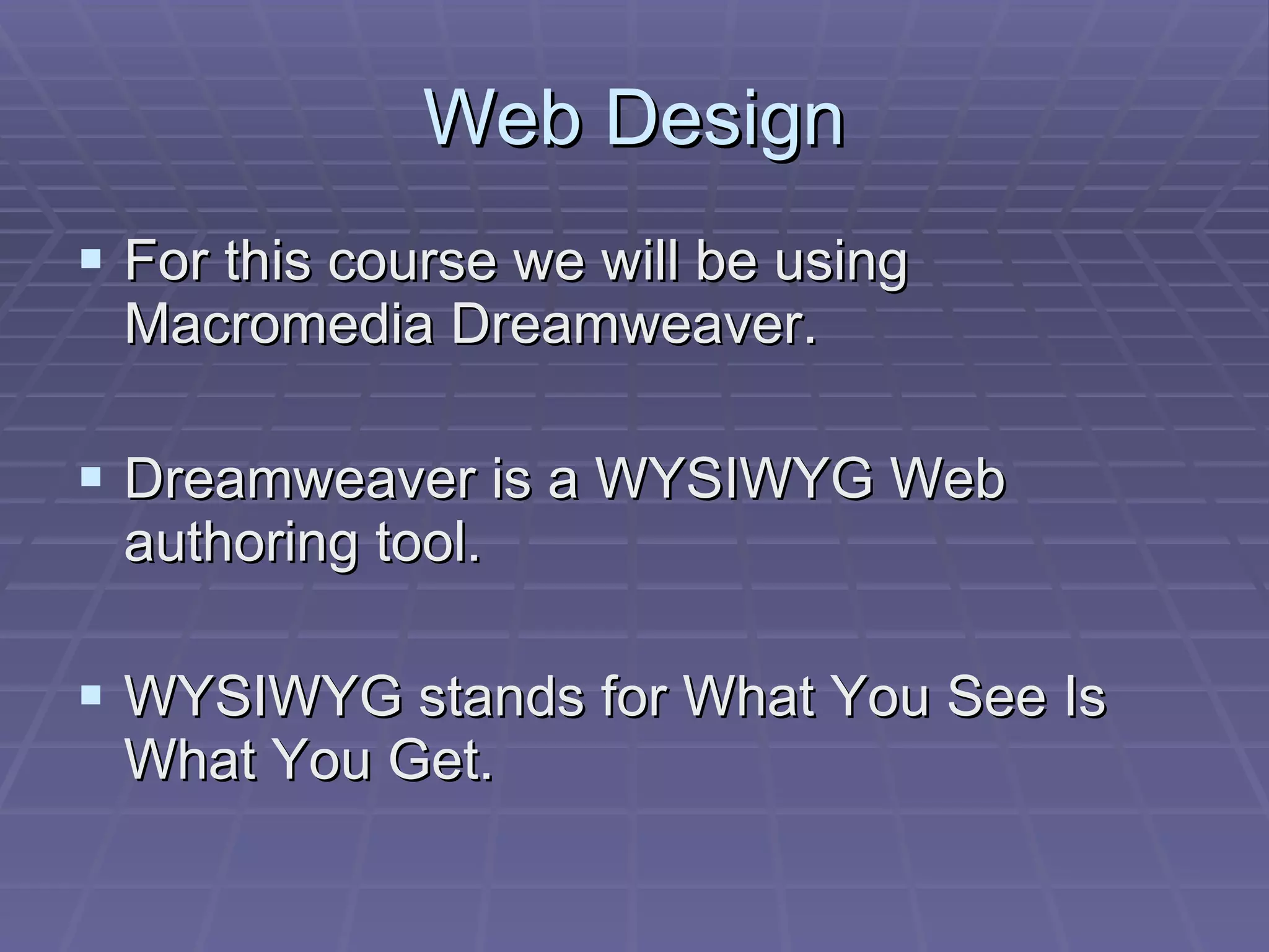 Web Design Lesson 1 | PPT