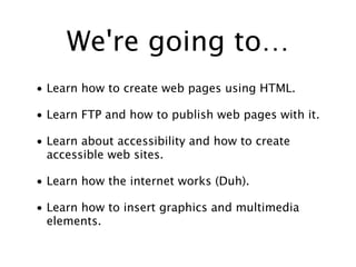 Web Design, Lesson 1 | PPT | Free Download