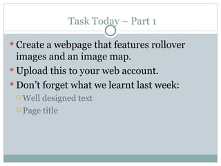Web Design - Lesson 3 | PPT