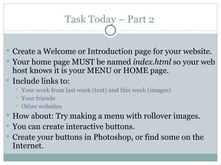 Web Design - Lesson 3 | PPT
