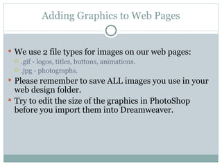 Web Design - Lesson 3 | PPT