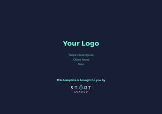 Free presentation template for web design projects | PDF