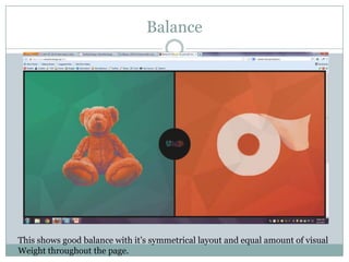 Websites Using Design Principles | PPT