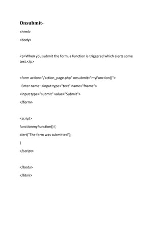 YASH HTML CODE | DOCX