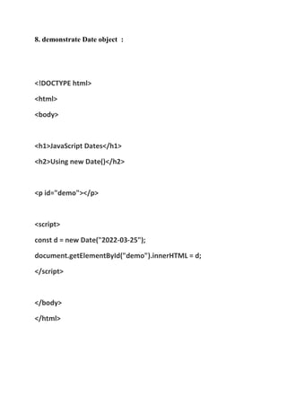 YASH HTML CODE | DOCX